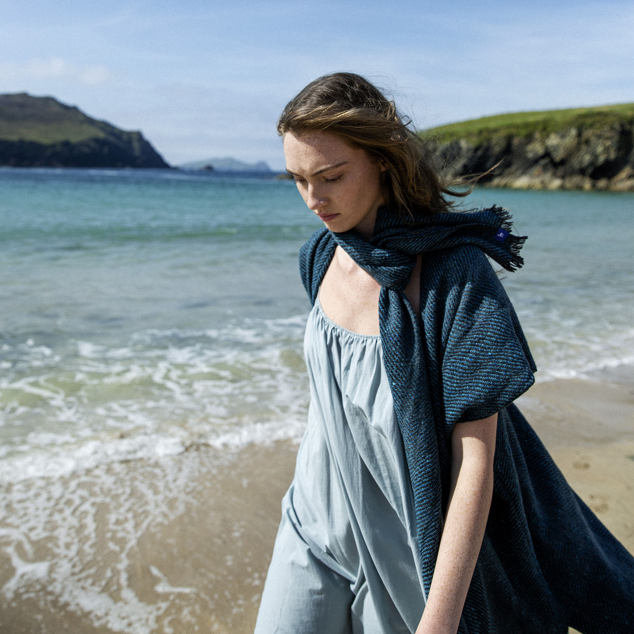 Open long cardigan – Fiadh Woven