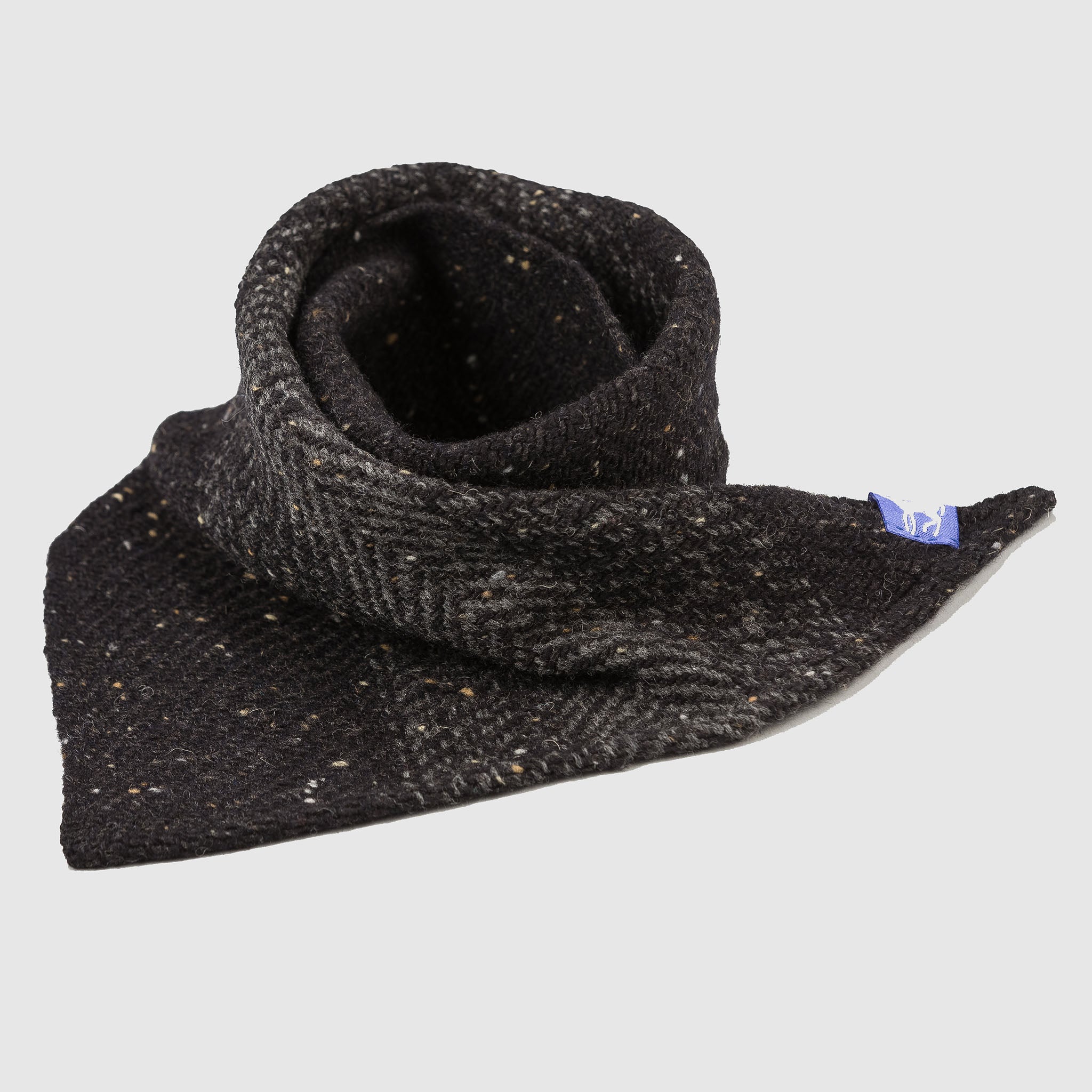 Small Fleck Dark Twill Triangle Scarves – Fiadh Woven